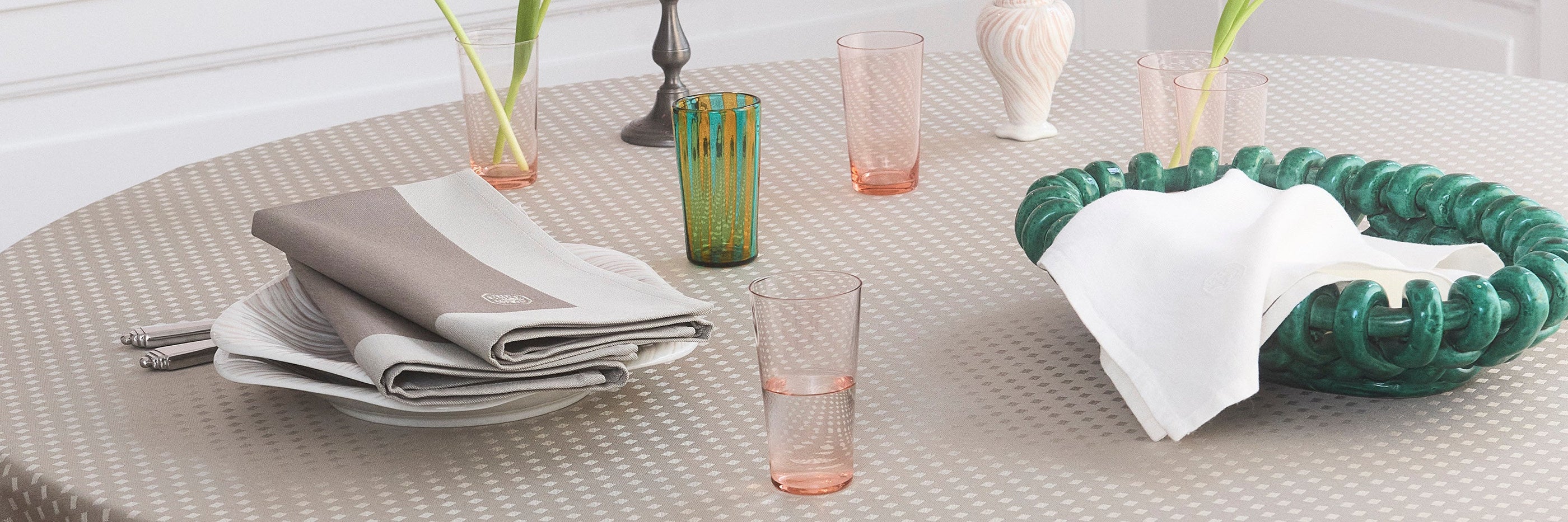 Runde duge i klassisk design til hverdag og fest