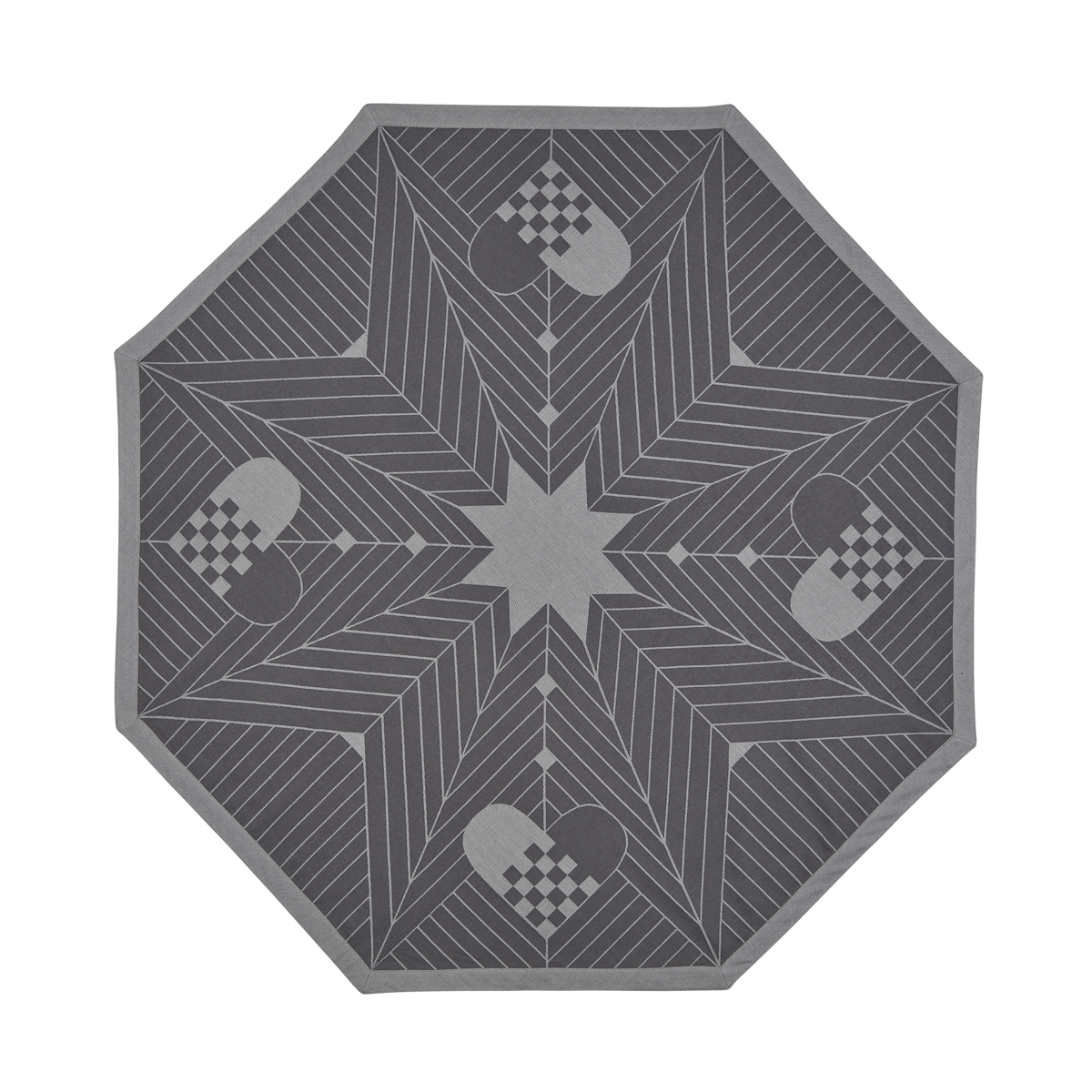 Elegant grey Christmas tree rug in an iconic design from Georg Jensen ...