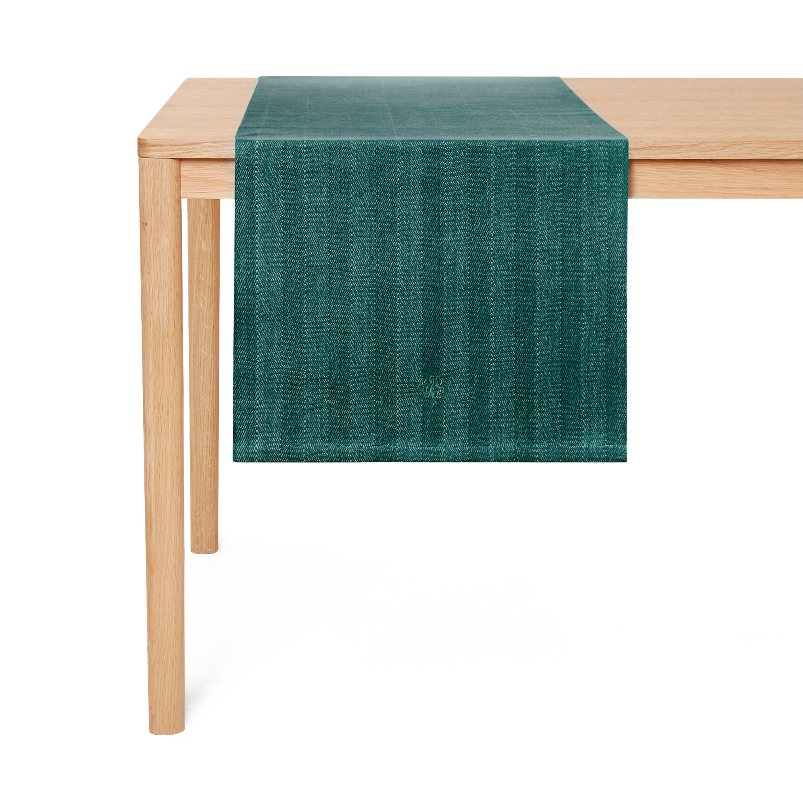 Herringbone table runner in Evergreen – Elegant and timeless table ...